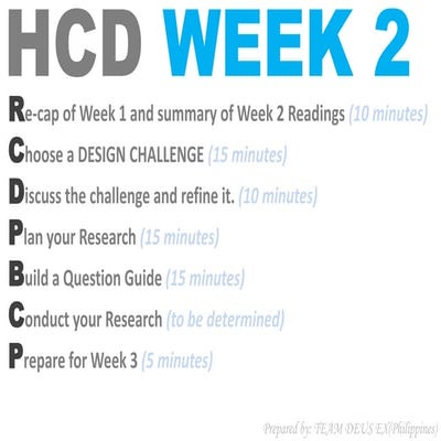 HCD Week 2 | PPT