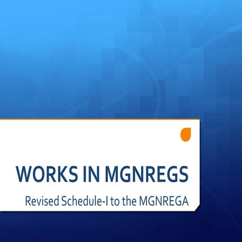 Ner horizons in MGNREGA implementation | PPT