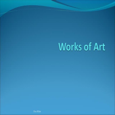 Works of art art gallery | PPT