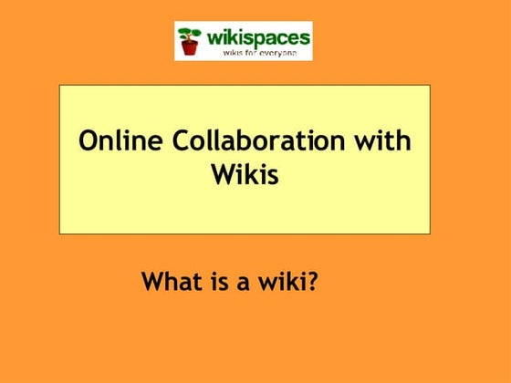 Using Wikis in the Classroom | PPT