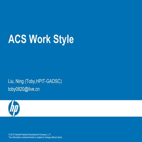 Work with acs style | PPTX