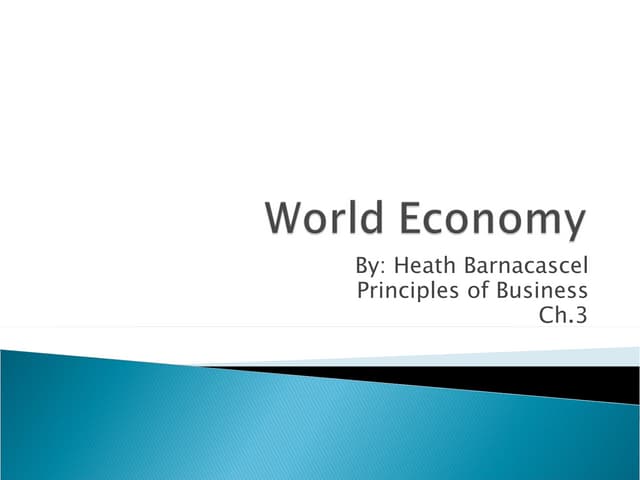 World Economy Ppt