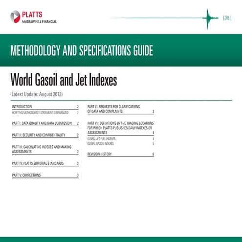 World gasoil-jet-indexes Platts MOC methodology | PDF