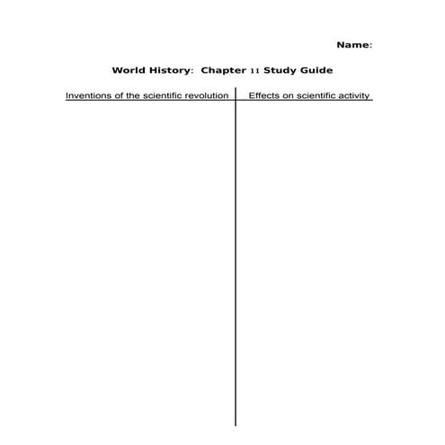 World History Study Guide Ch. 11 Part 2 | DOC