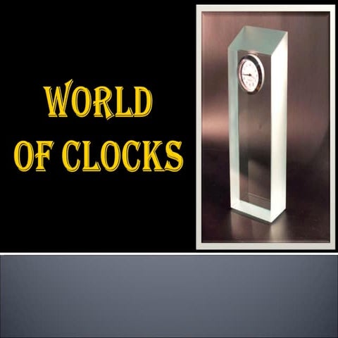 World of clocks | PPT