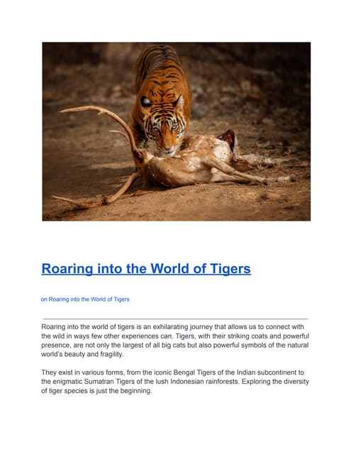 Adaptation-of-Tigers-to-Tropical-Environments-The-Malayan-Tiger.pptx