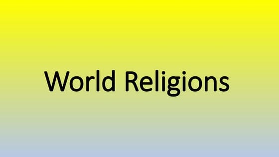 Lesson 1 understanding the nature of religion | PPTX