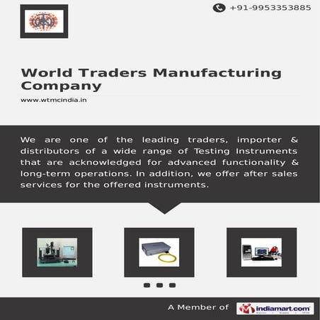 World traders-manufacturing-company | PDF