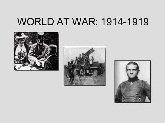 World War 1 Technology | PPT