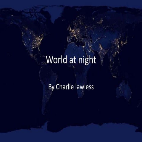 World at night | PPTX