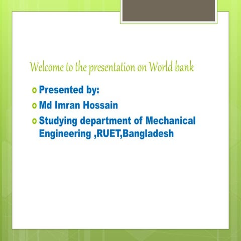 World bank | PPT