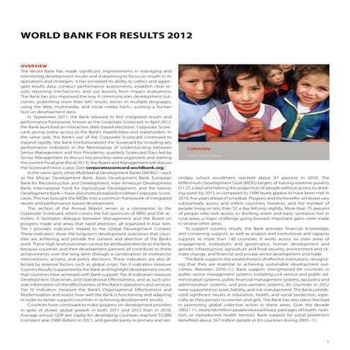World bankforresults | PDF | Business Banking & Finance | Business