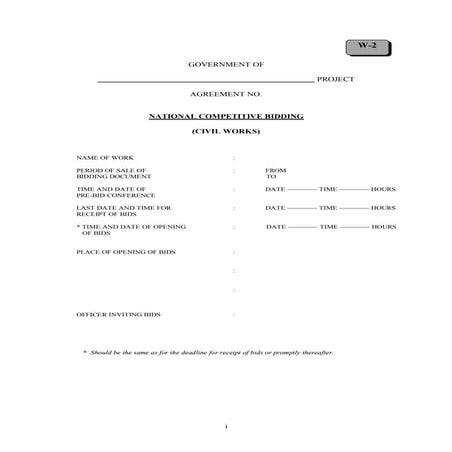 World bank ncb works w2 new f&c clause may 2010 | PDF