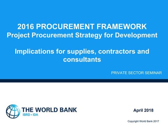 Procurement Strategy Development | PPT