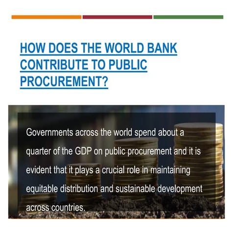 How does The World Bank contribute to Public Procurement? | PPT