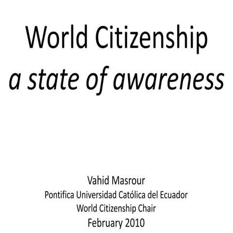 World Citizenship | PPTX