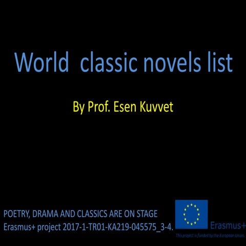 World classics novels list | PPTX