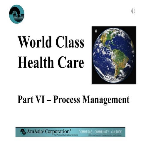 World Class Process Management for Healthcare - Part VI | PPT