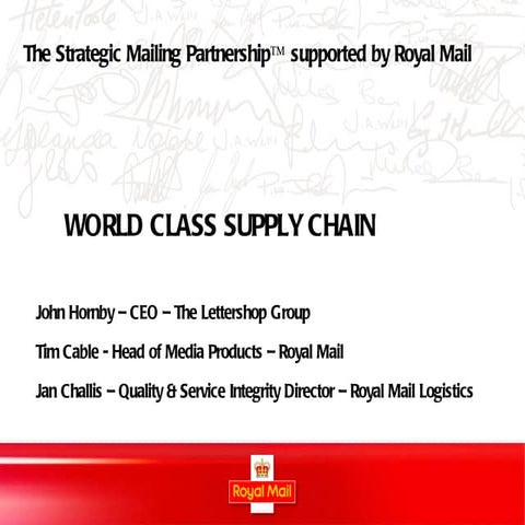World class supply chain | PPT