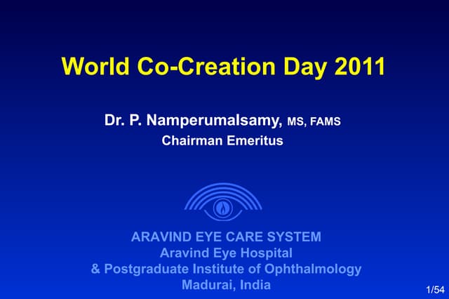 Aravind Eye Care System Case Study Operation Management | PPT