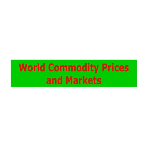 World commodity agreements | PPT