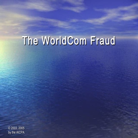 World com scandal | PPT
