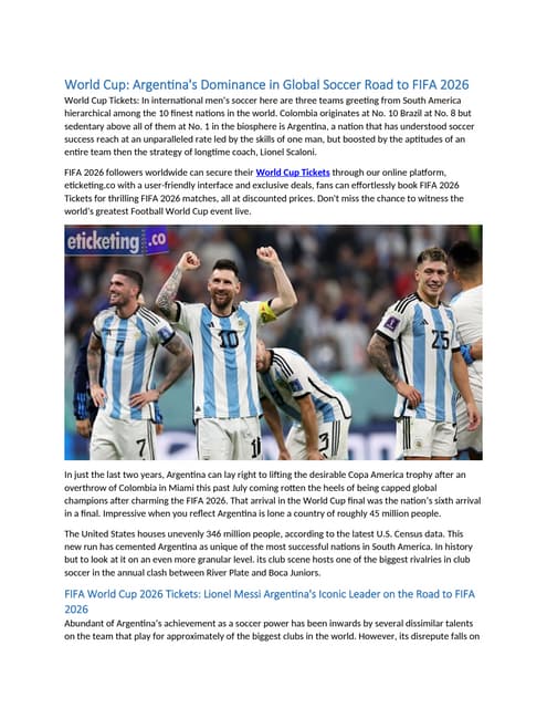 Lionel Messi's Bold Statement Sparks Hope for Fans Ahead of FIFA World ...