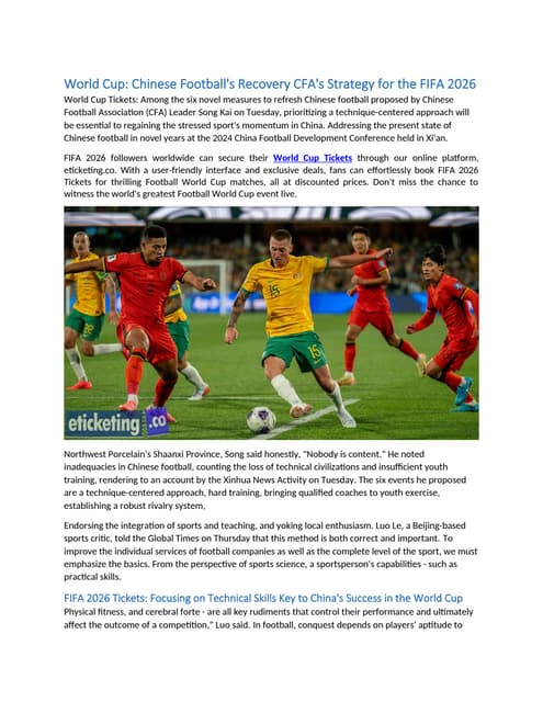 China’s Future Football Industry Revealed | PPT