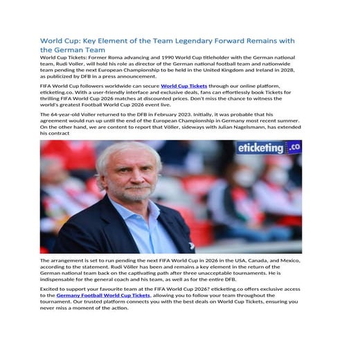 World Cup Key Element of the Team Legendary Forward Remains with the ...