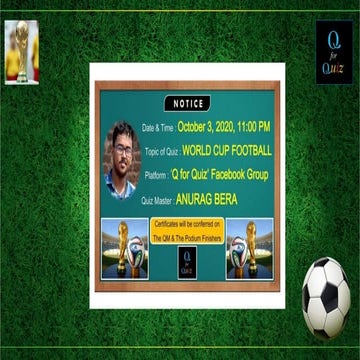 World cup FOOTBALL quiz | PPTX