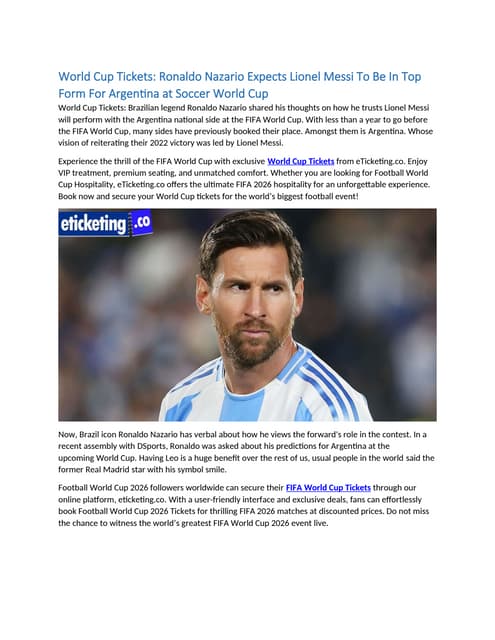 World Cup Ronaldo Sends Bold Message on Messi, Argentina for 2026 WC.docx