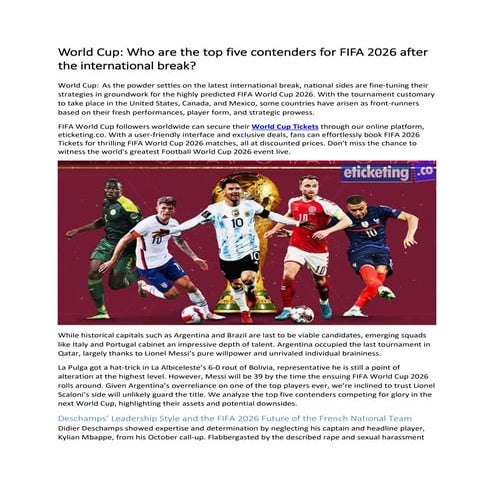 Football World Cup Top 10 Teams Aiming for the FIFA 2026 Trophy.pdf