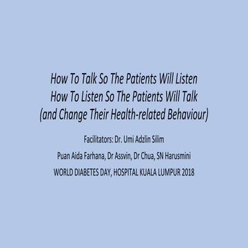 How to Listen So Your Patients Will Talk – How to Talk so Your Patients ...
