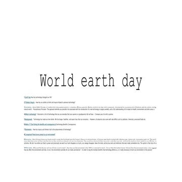 World earth day powe point presentation 2024 | PPT