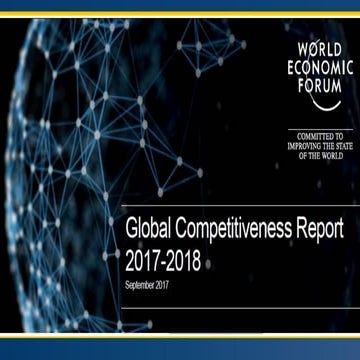 World Economic Forum Global Competitiveness Report 2017/18 | PDF