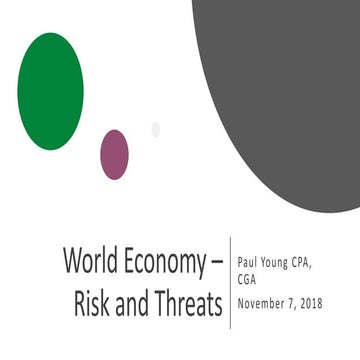 World Economy: Threats and Risk to Growth | PPT