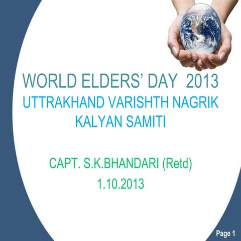 World elders’ day 2013 | PPTX