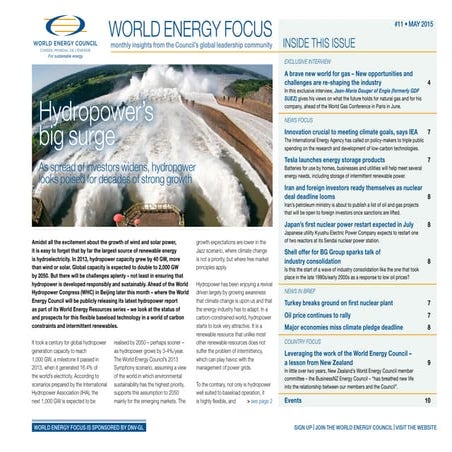 World Energy Focus - Maggio 2015 | PPT