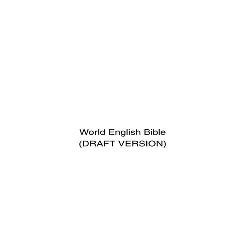 World english bible | PDF