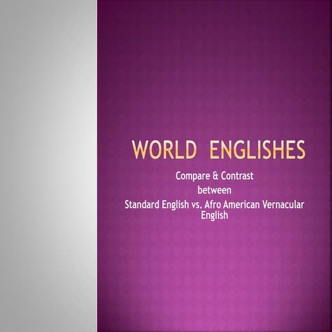 World englishes | PPTX