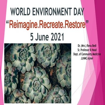 World Environment Day 2021 | PPT