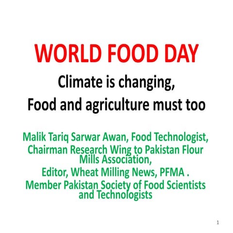 World food day | PPT