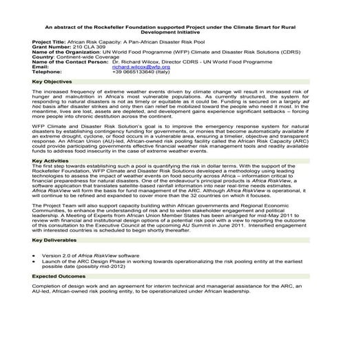 World food program wfp | PDF