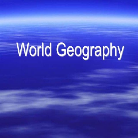 World geography | PPTX