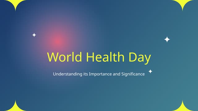 World health day | PPT