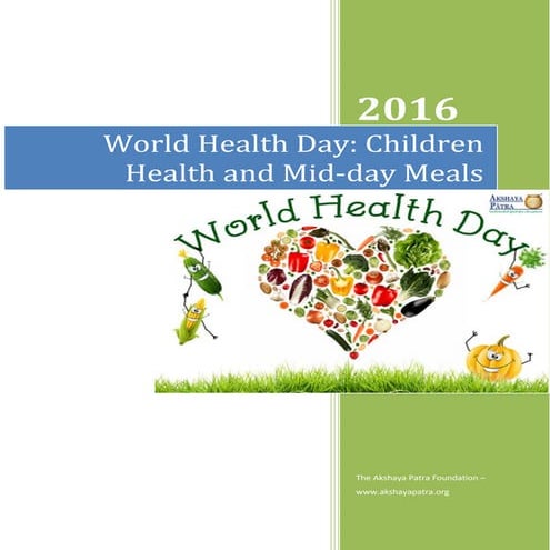 World Health Day - Children Health and Mid-day Meals | PDF | Free Download