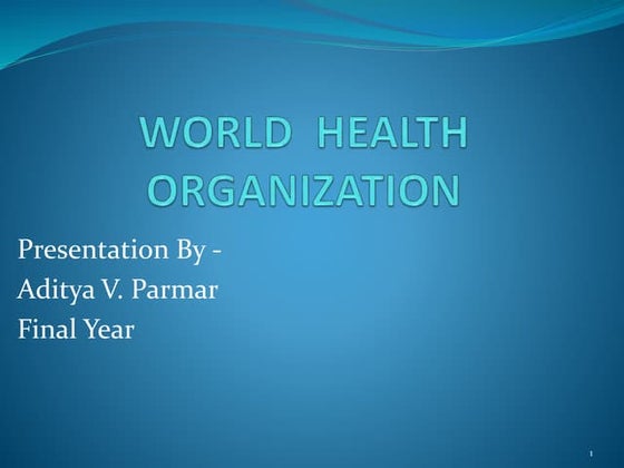 WHO International Drug Monitoring Program | PPT