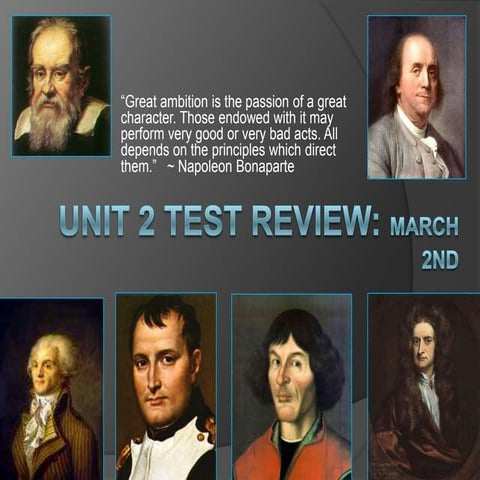 World history: Unit 2 Test Review | PPTX