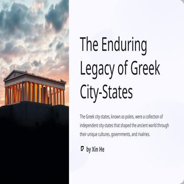 worldhistoryclass-The Enduring Legacy of Greek City-States | PPTX ...