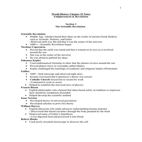 World history chapter 22 notes | DOC